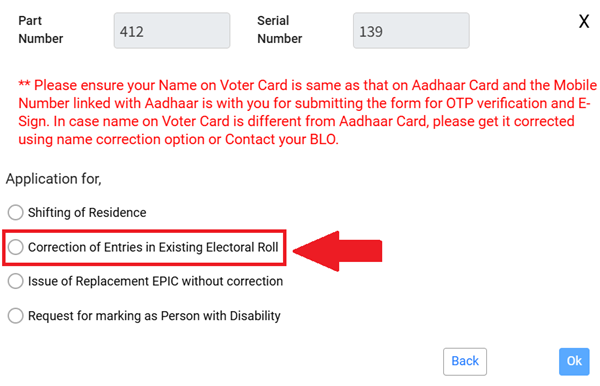 Voter Id Card Address Change Online at voters.eci.gov.in - Voter List ...